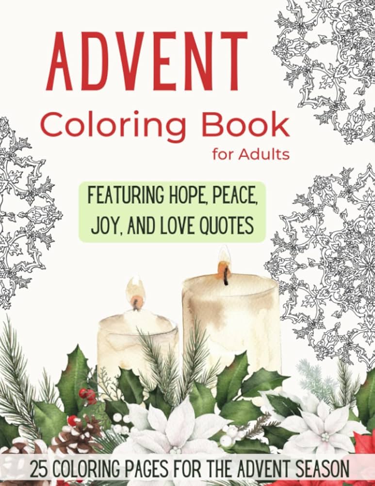 Catholic Advent Coloring Pages [2025]