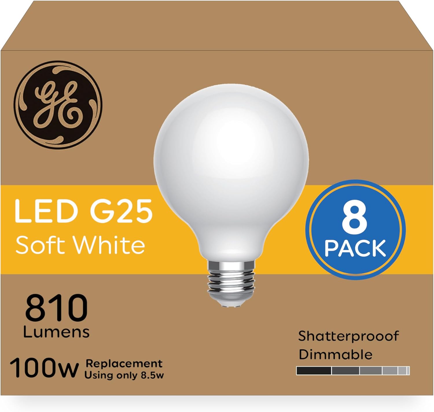 GE Ultra Bright LED Light Bulbs, 100 Watt Equivalent, Soft White ...