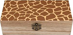 Amazon.com: Animal Giraffe Wooden Box with Hinged Lid Keepsake Box ...