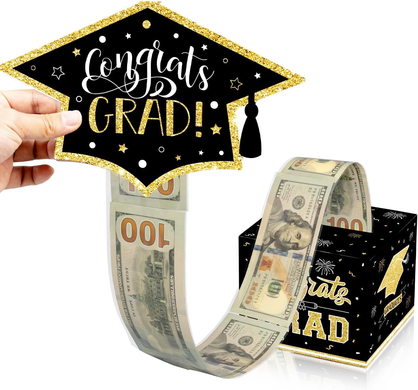 Amazon.com: Red and Black Graduation Party Decorations Graduation Money ...