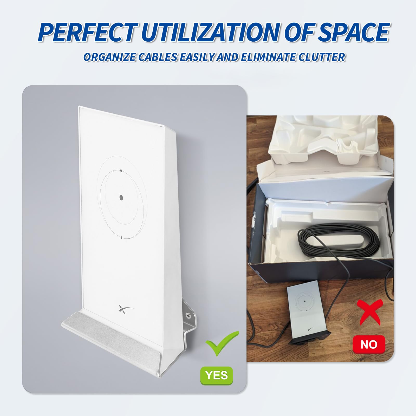 Snapklik.com : Starlink Router Wall Mount, Aluminum Satellite Brackets ...