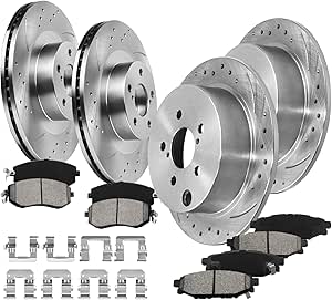 Amazon.com: funire Brakes And Rotors Kit Front And Rear Rust-Proof ...