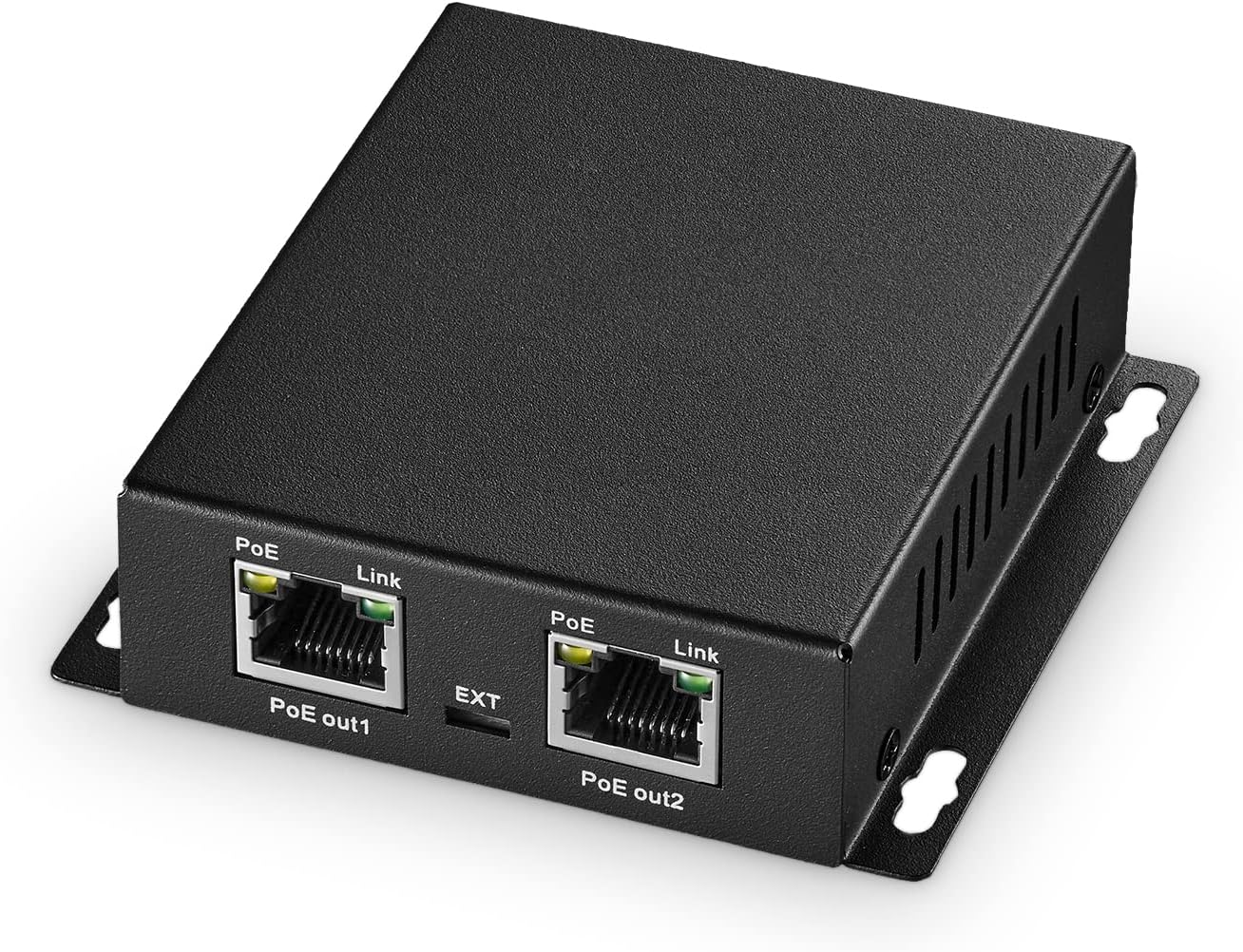 Amazon.com: Gigabit PoE Extender Passthrough Switch, 1 PoE in 2 PoE Out ...