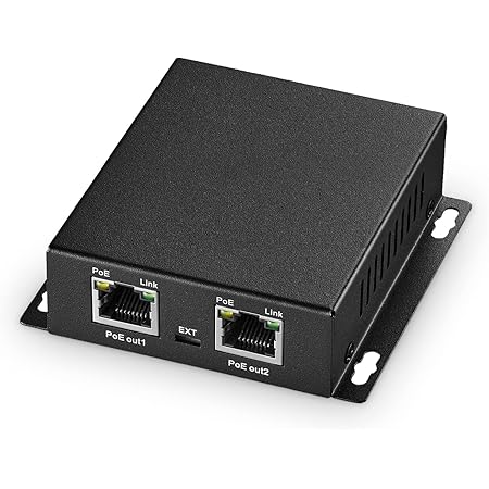 Amazon.com: Gigabit PoE Extender, 1 PoE in 2 PoE Out, IEEE802.3af/at ...