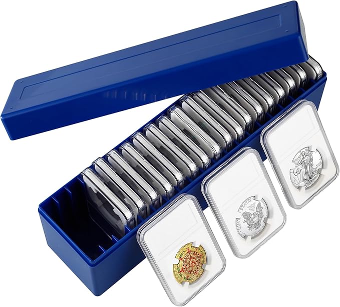 Amazon.com : 20 Packs Coin Slab, 38mm Coin Slab Holder for Morgan ...