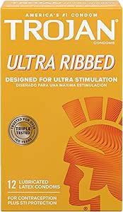 Amazon.com: Condón Trojan Stimulations, ultra acanalado, lubricado ...
