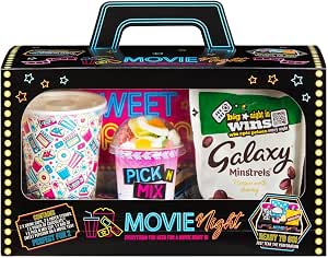 Snacks Movie Night Cinema Box (Random Flavour) - Includes: Popcorn Bags ...