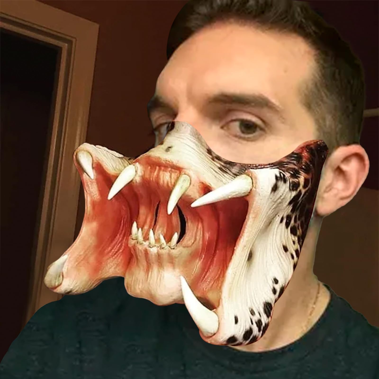 Amazon.com: MMEYING Halloween Mask Horror Halloween Latex Mask ...