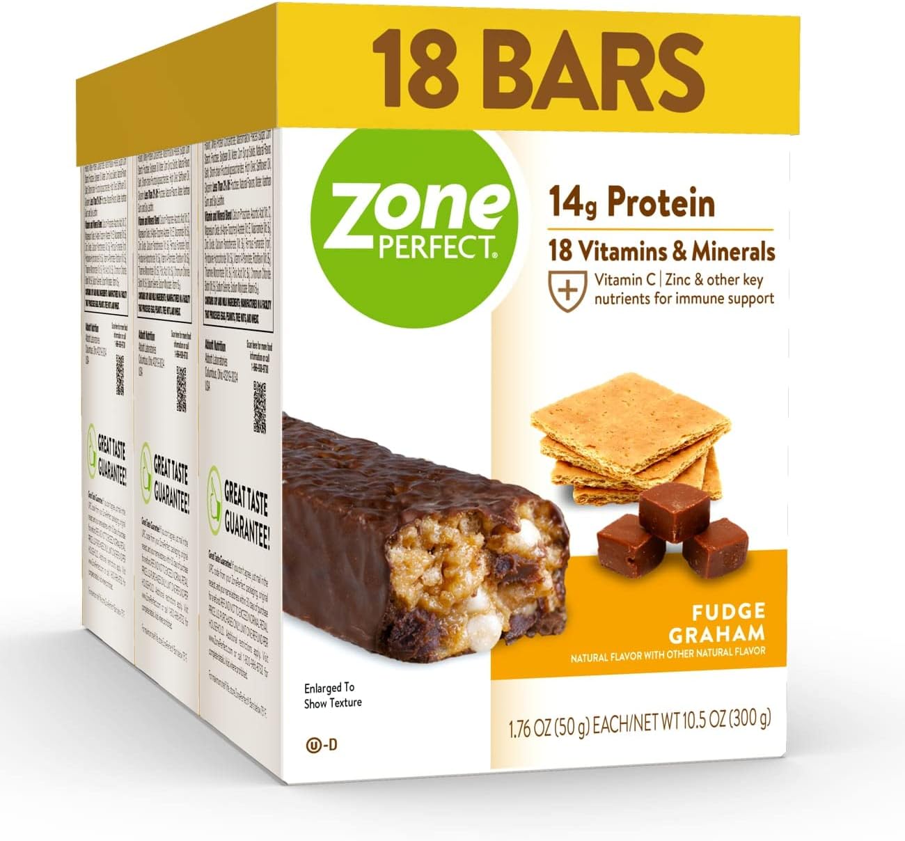 Amazon.com: ZonePerfect Protein Bars, 13g Protein, 16 Vitamins ...