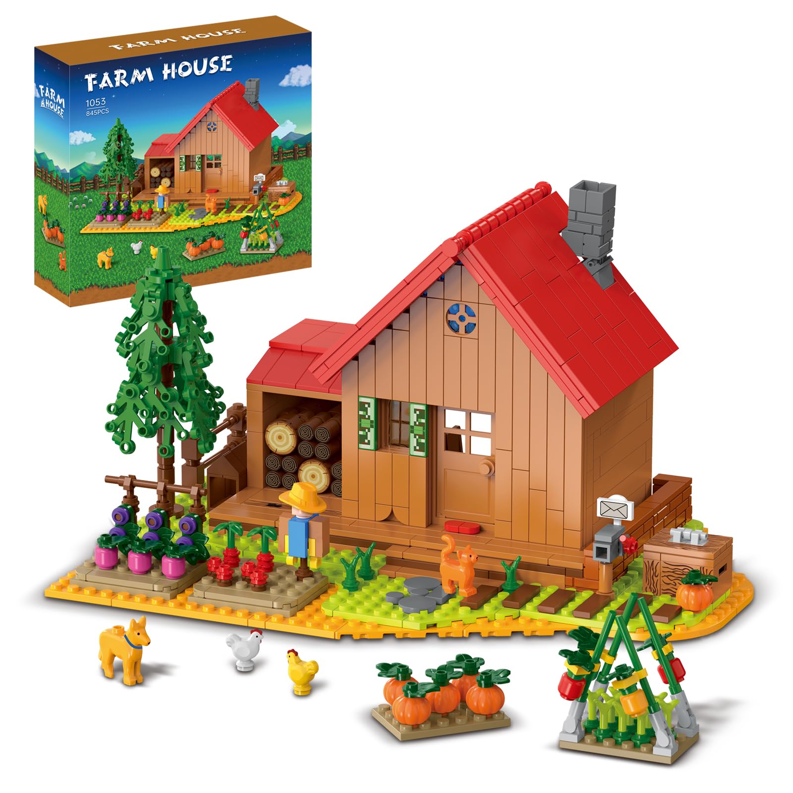 Amazon.com: Stardew Farm Building Sets Compatible with Lego,Valley ...
