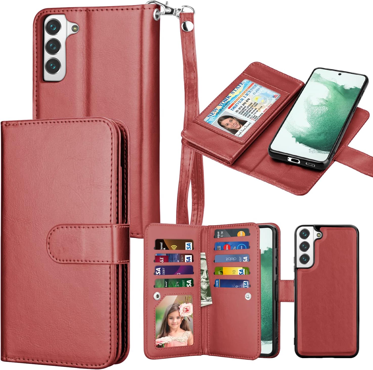 Amazon.com: Takfox Galaxy S22 Plus Case, for Samsung S22+ Wallet Case ...