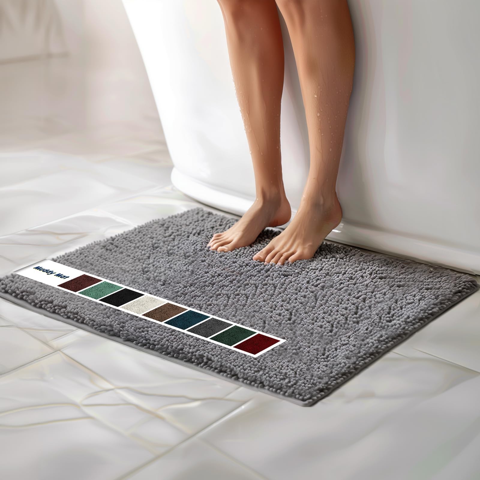 Amazon.com: Muddy Mat® 2-in-1 Set: AS-SEEN-ON-TV Beige Microfiber Door ...