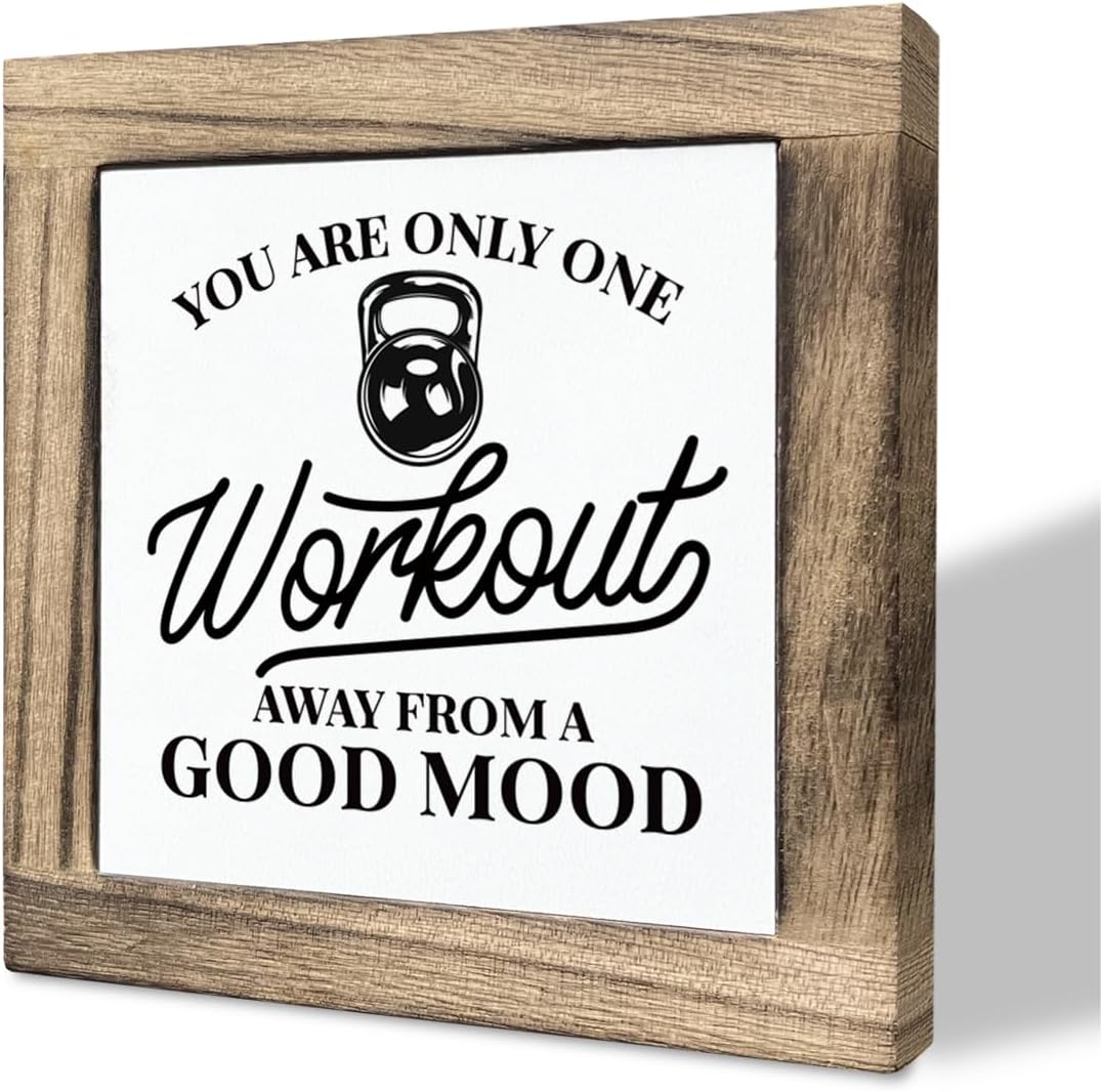 Amazon.com: Inspirational Wood Sign, Box Wood Plaques Desk Décor ...