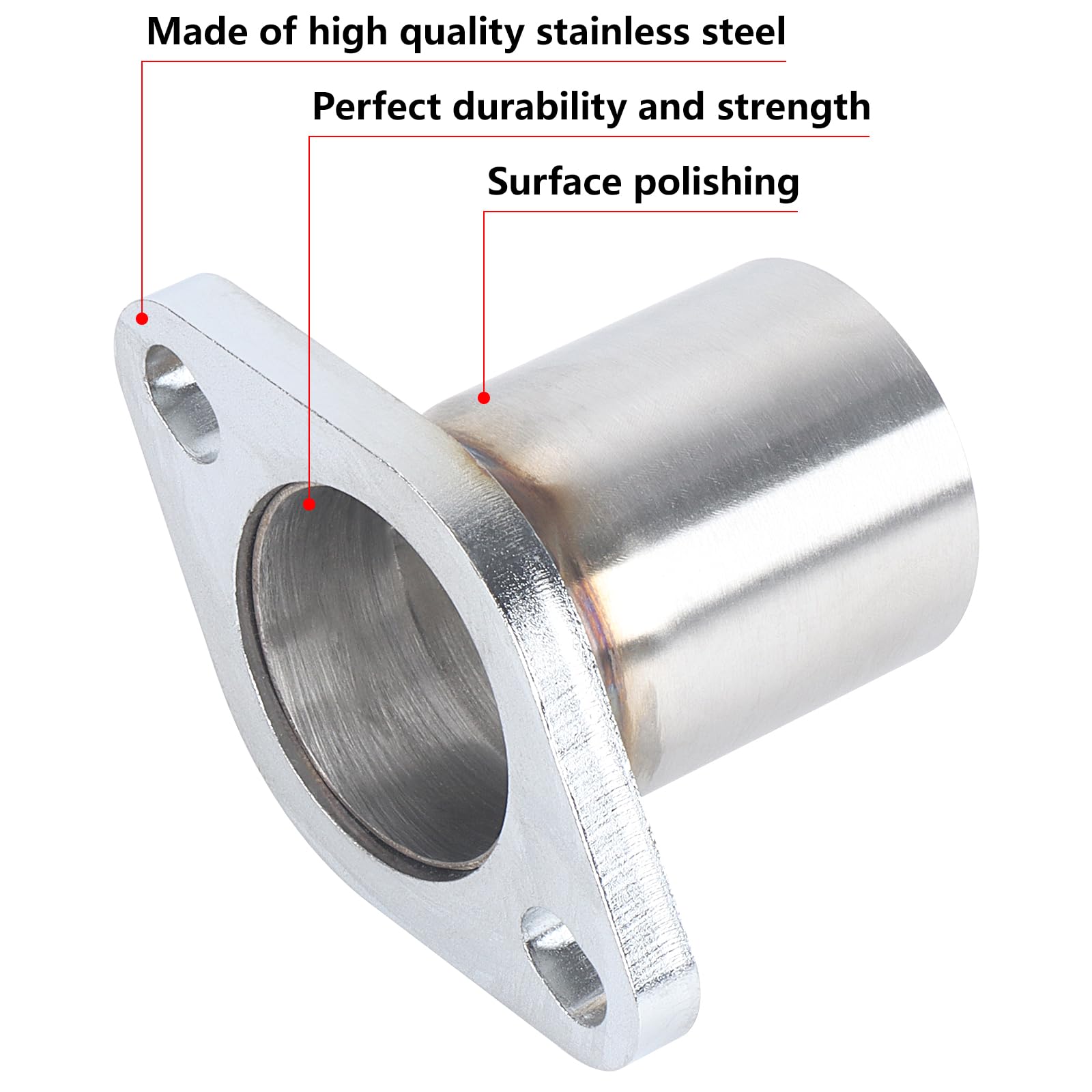 Snapklik.com : LCGP Exhaust Flange Repair Piping Kit 2" ID To 2" OD
