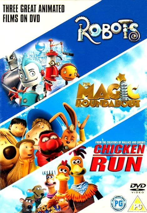 Amazon.co.jp: three Great Animated Films(Robots / Magic Roundabout ...