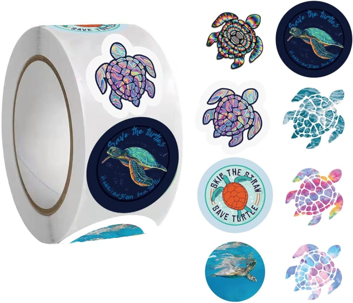 Amazon.com: Sea Turtle Stickers (500 PCS), 8 Sea Animal Graphic Cartoon ...