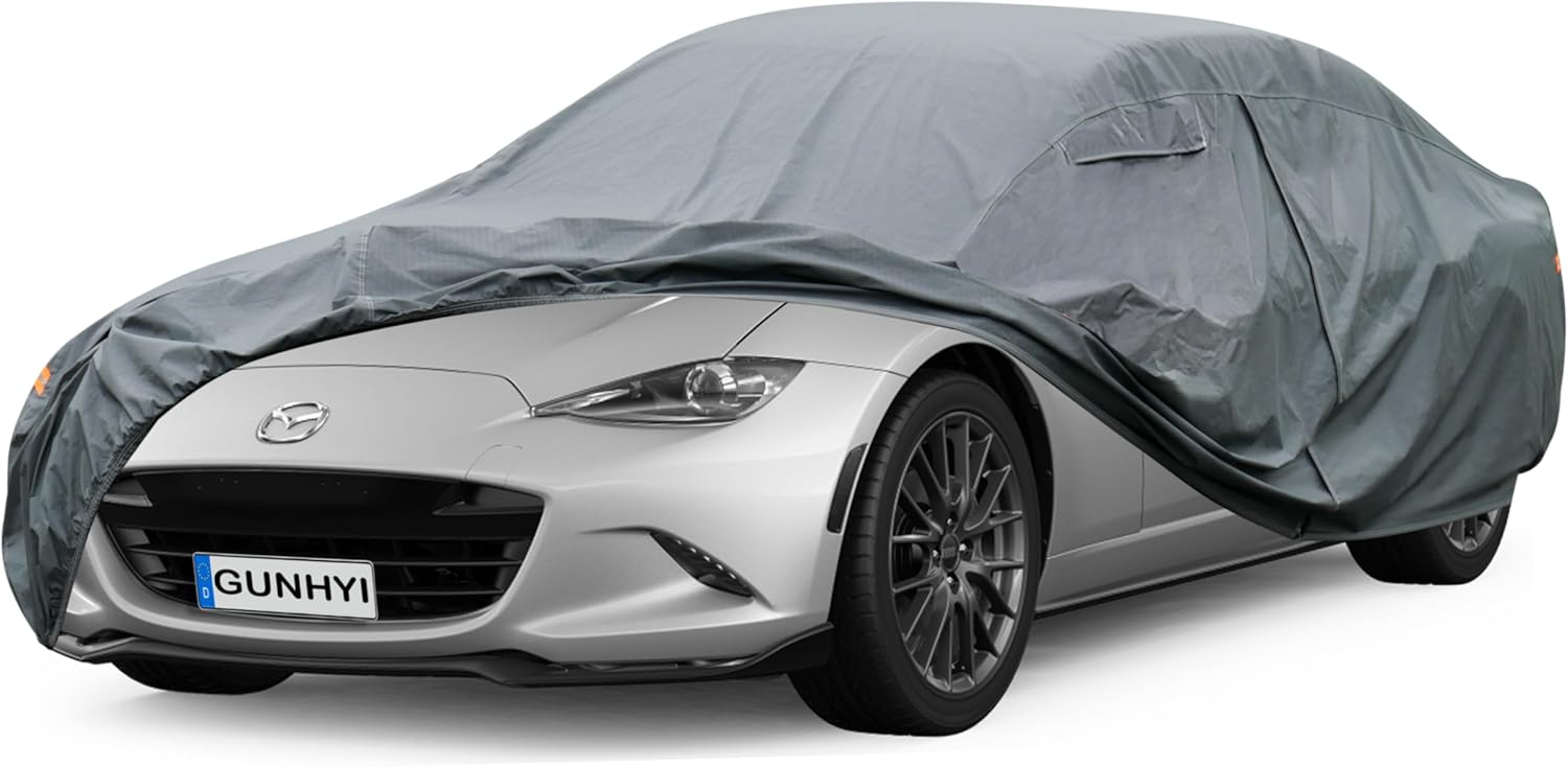 GUNHYI 16 Layers Car Cover for Sports Coupe Small Car Waterproof All ...