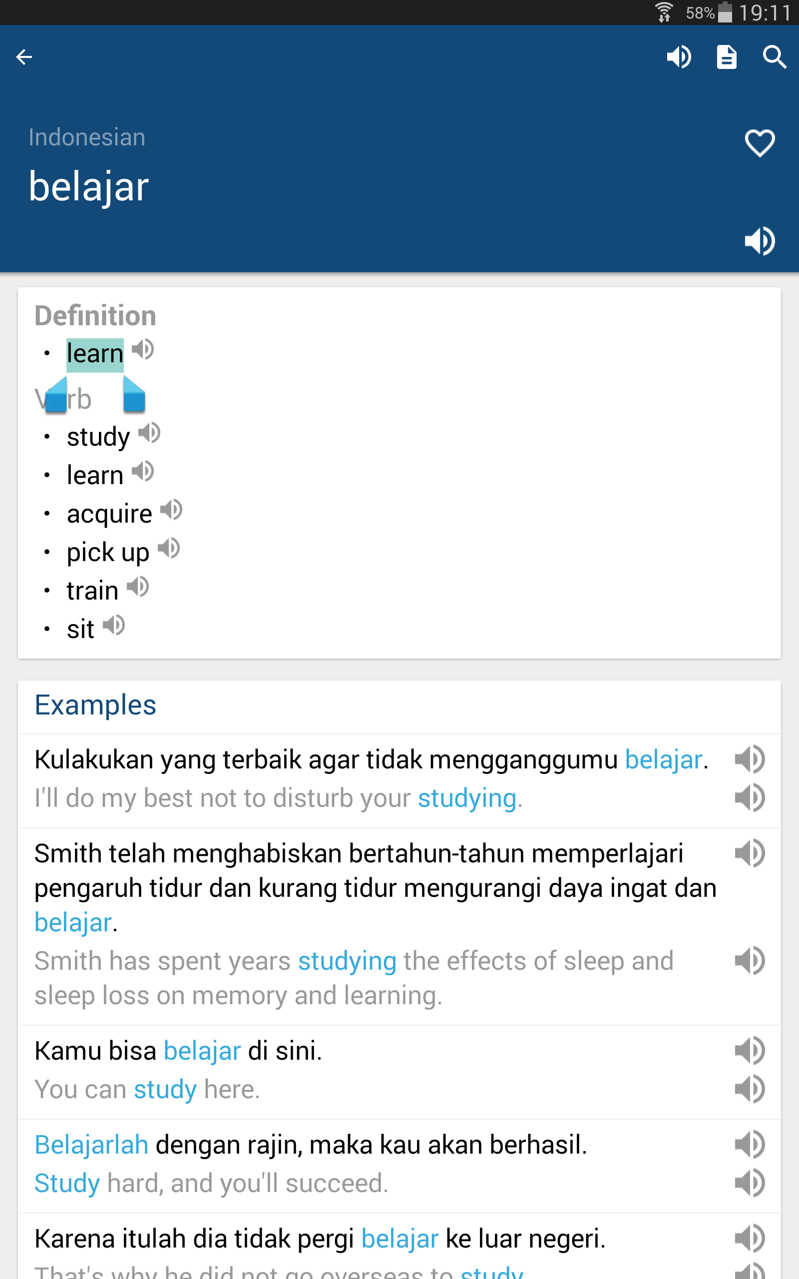 Indonesian English Dictionary - App on Amazon Appstore