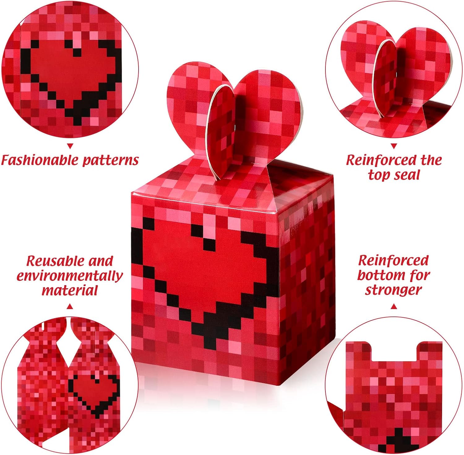 Buy 24 Pieces Pixels Miner Party Favor Boxes Paper Party Favor Present ...