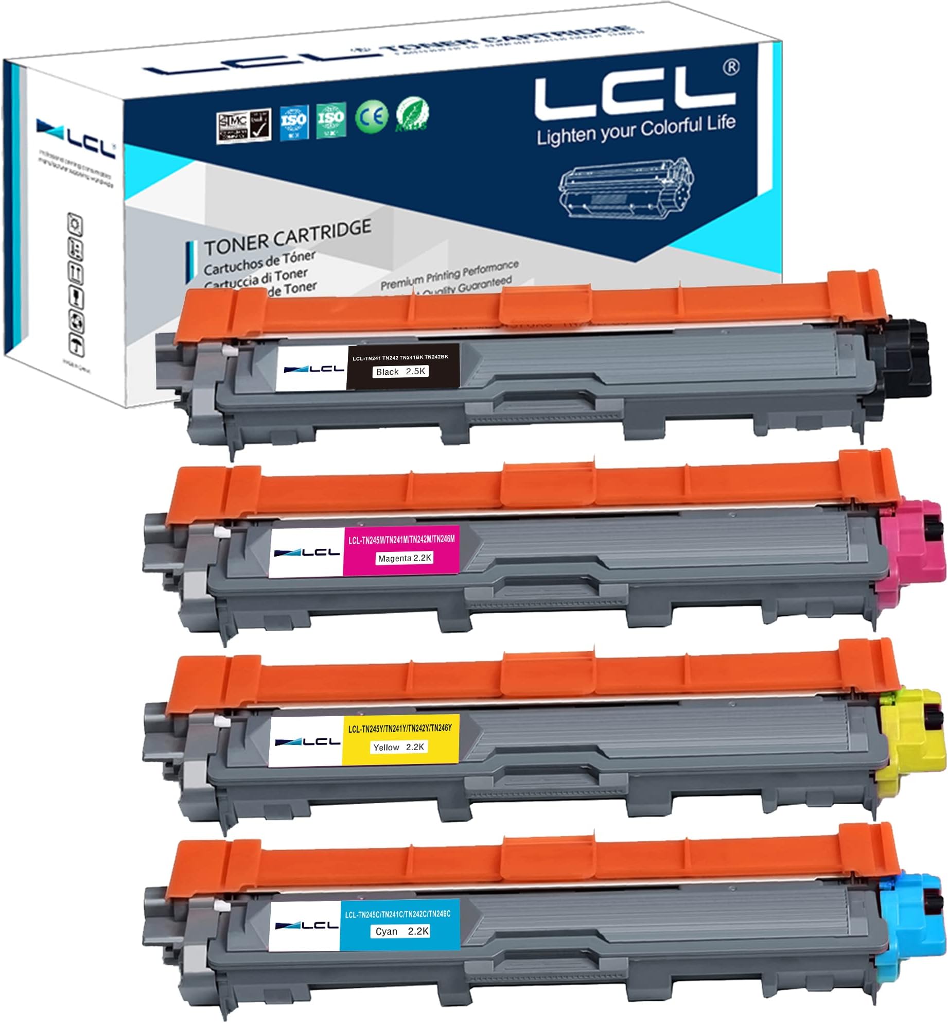 FITU WORK Toner Cartridges Replacement for Brother TN241 Brother DCP ...