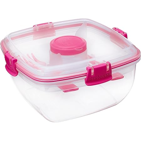 Amazon.com: Sistema To Go Collection Salad Food Storage Container, 37 ...