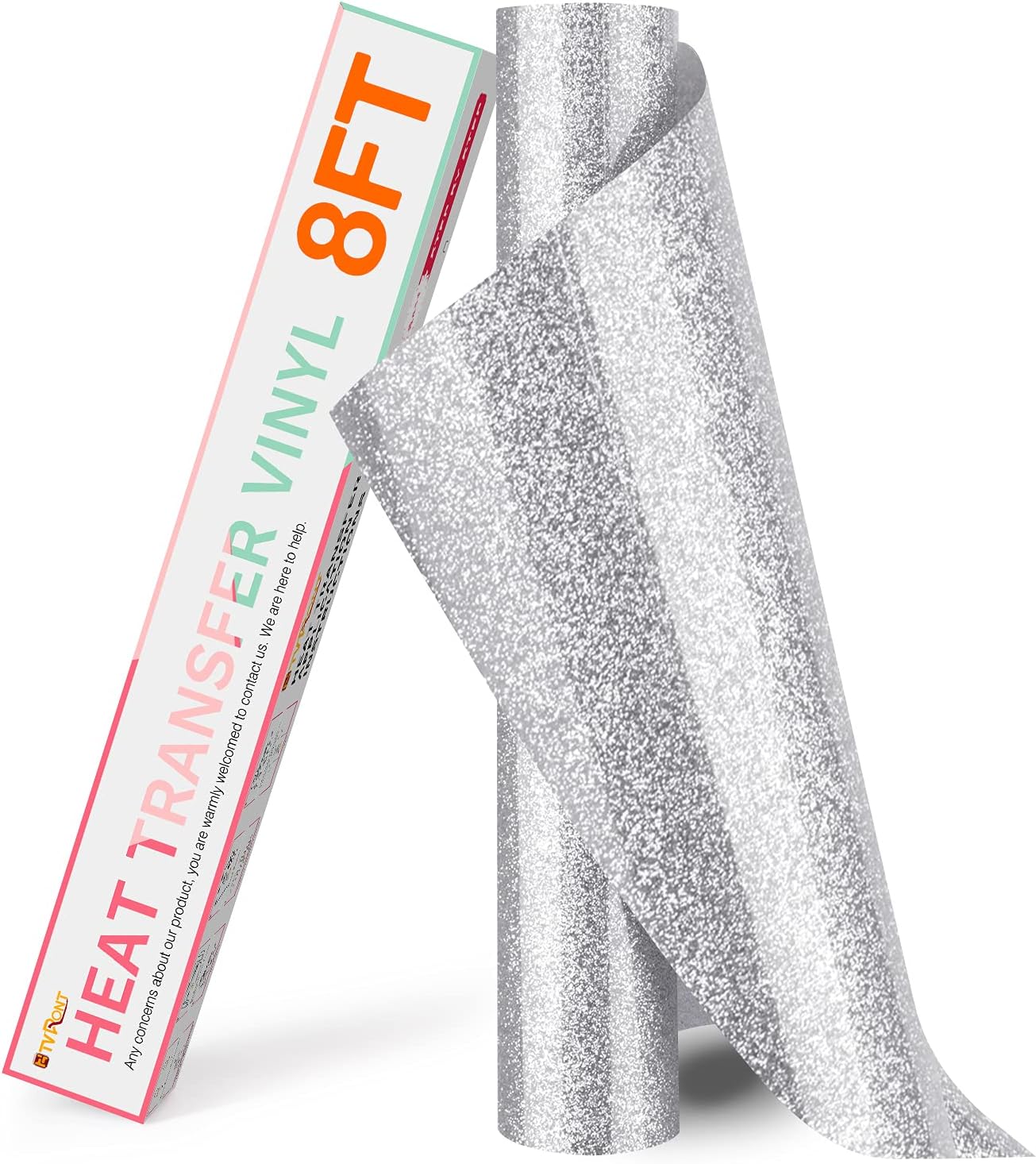 Amazon.com: Siser Glitter HTV 12"x3ft Roll (Silver Confetti) Iron on ...