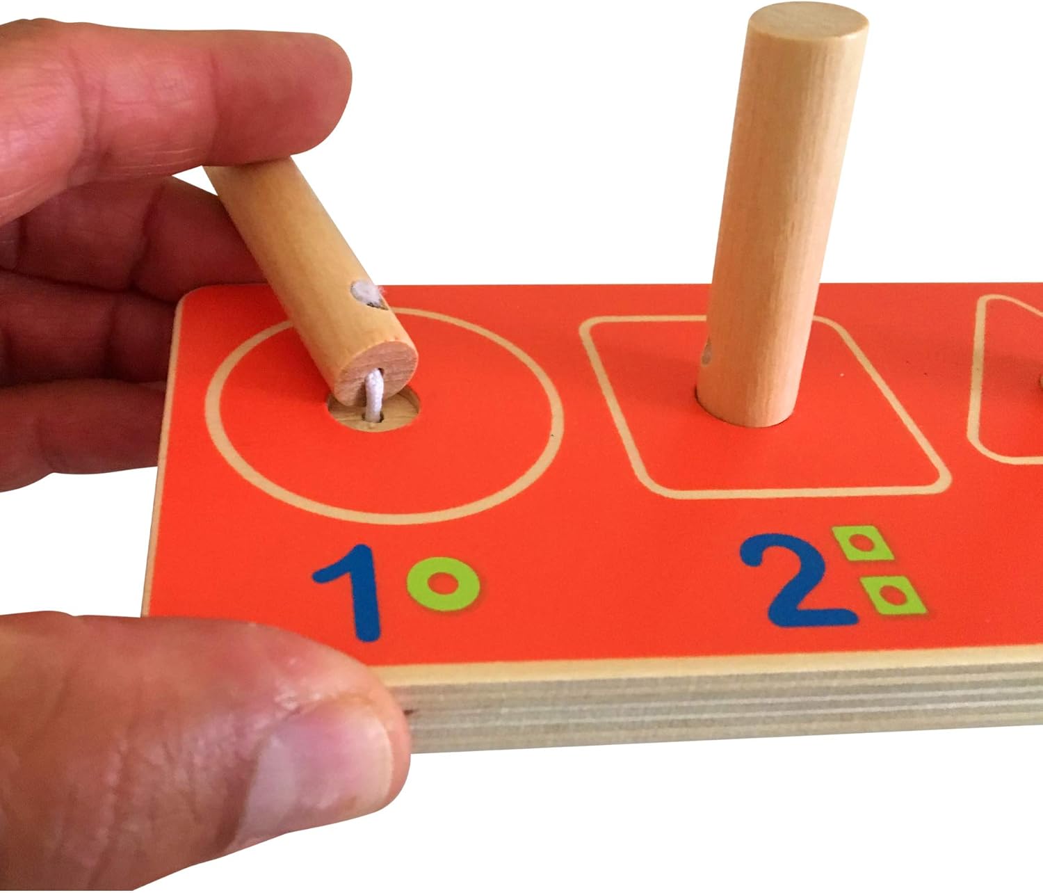 Wooden Geometric Stacker Shape Sorter Board – Stacking and Sorting ...