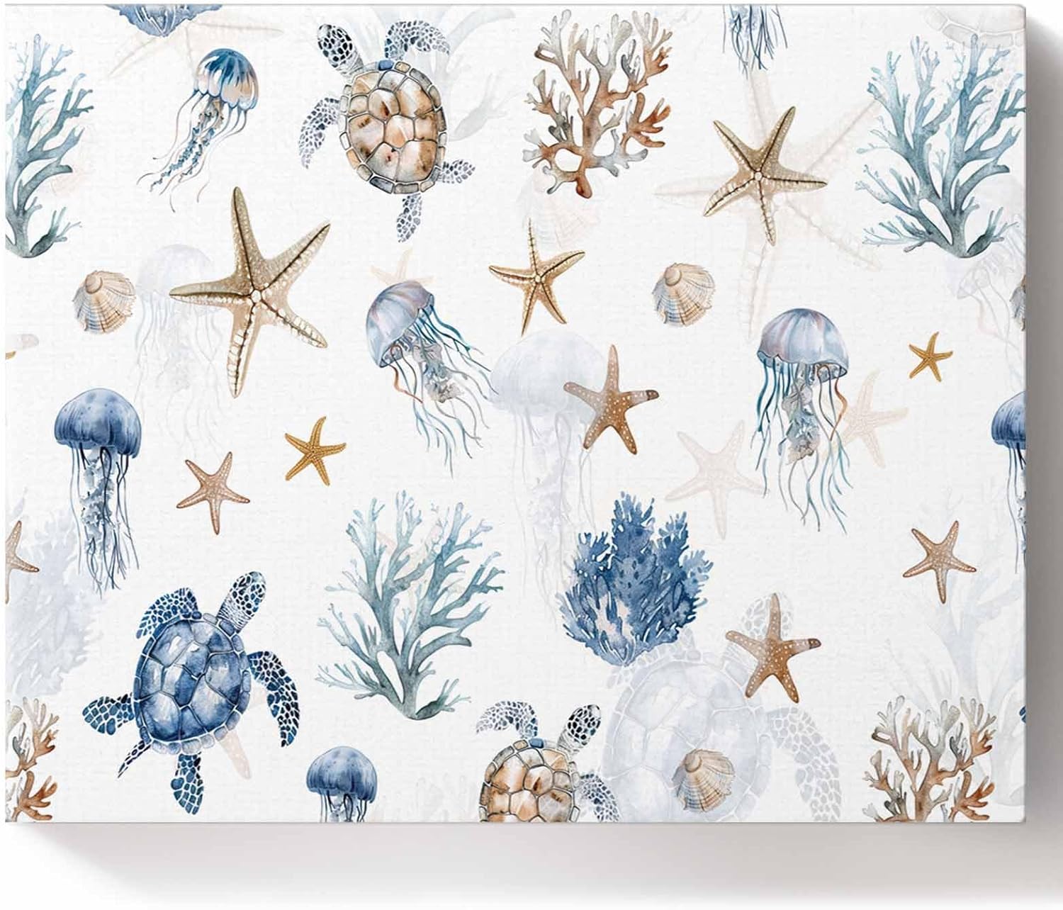 Amazon.com: Savannan DIY Paint by Numbers, Summer Sea Turtle Starfish ...