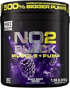 Amazon.com: MRI NO2 Black Nitric Oxide Supplement for Pump, Muscle ...