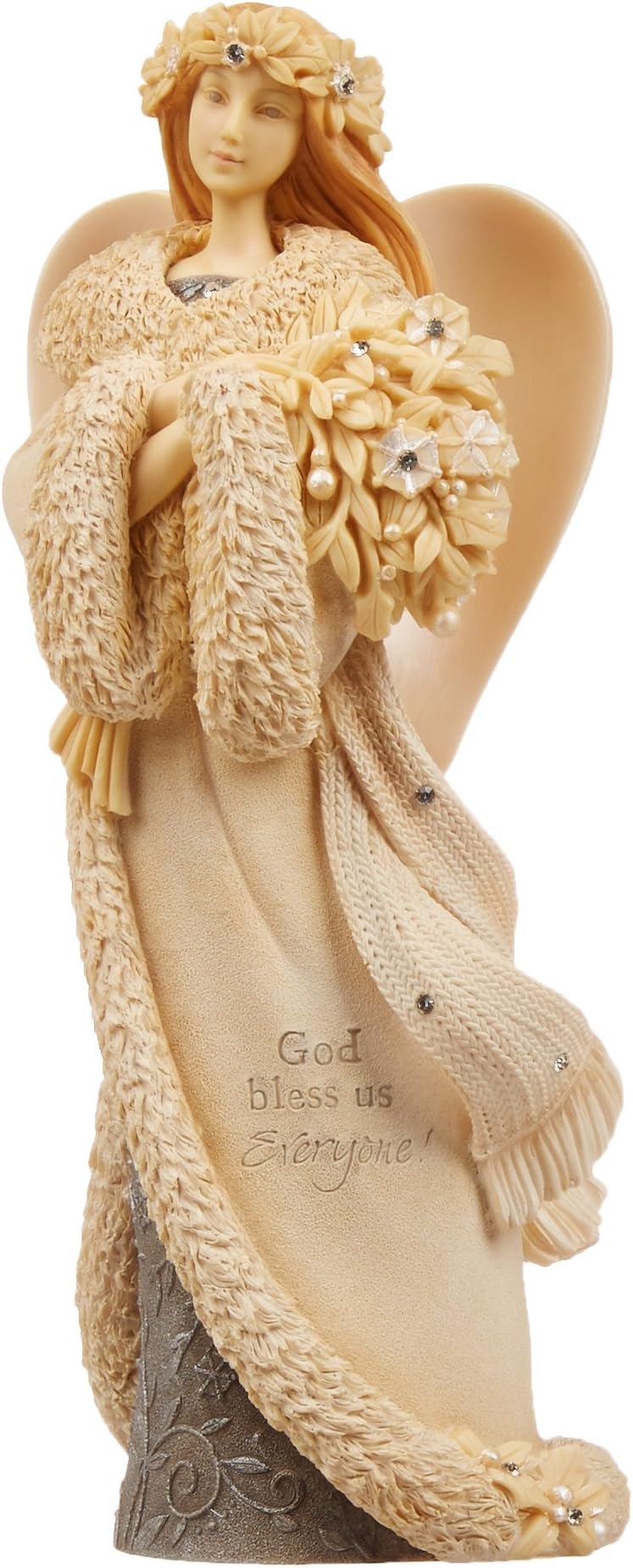 Amazon.com: Enesco Foundations Baptism Angel Figurine, 9-Inch : Home ...