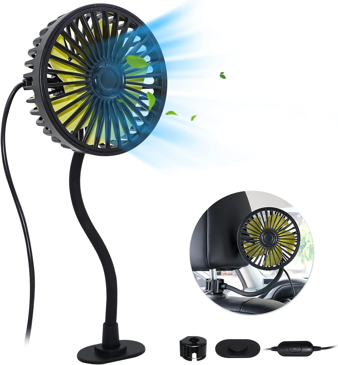 Amazon.co.jp: 星光産業 車内用品 EXEA(エクセア) ヘッドレストファン EE-109 ブラック : ホーム＆キッチン