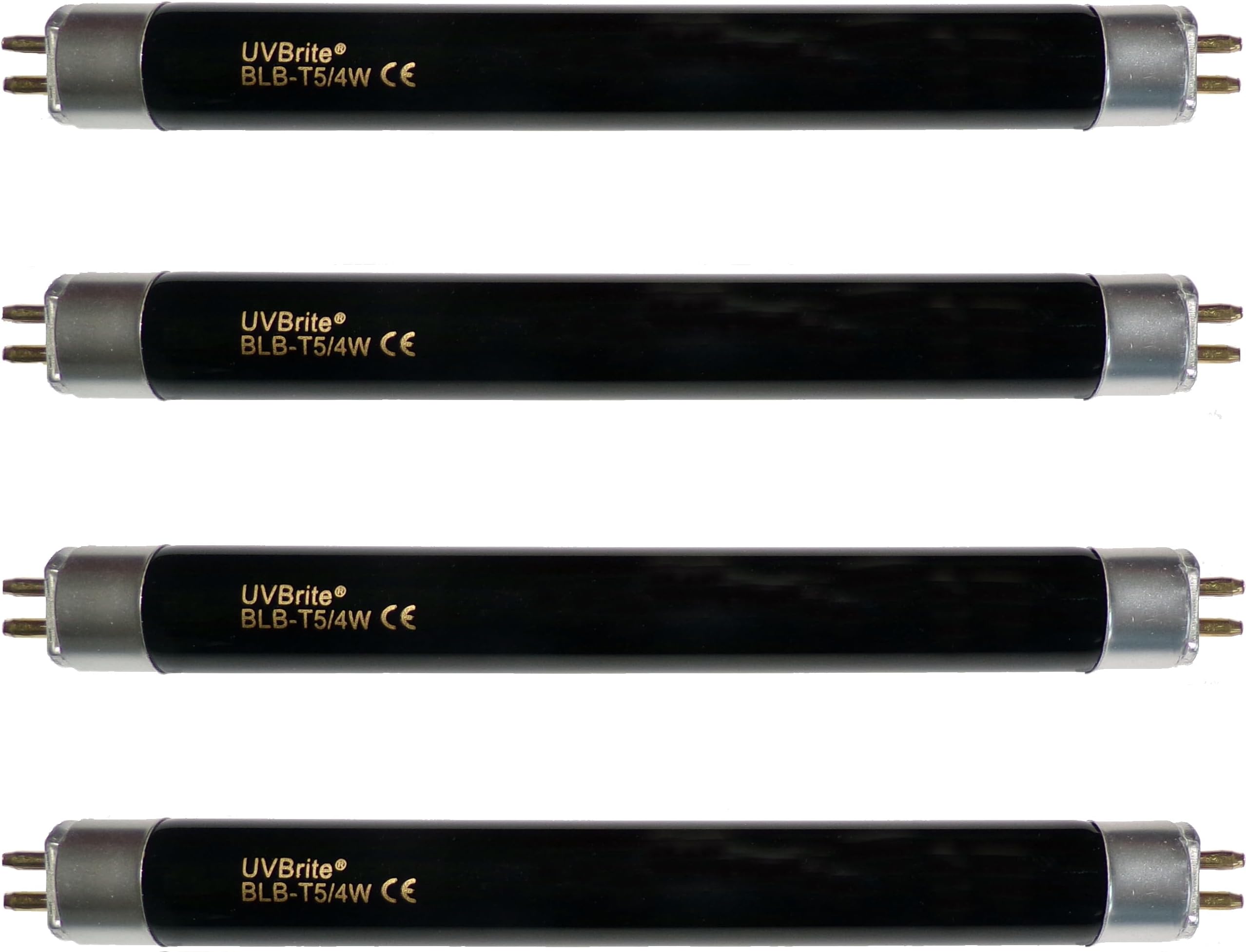 UVBrite® 4-Pack BLB-T5/4W Blacklight Bulb for UV Bank Note Checker ...