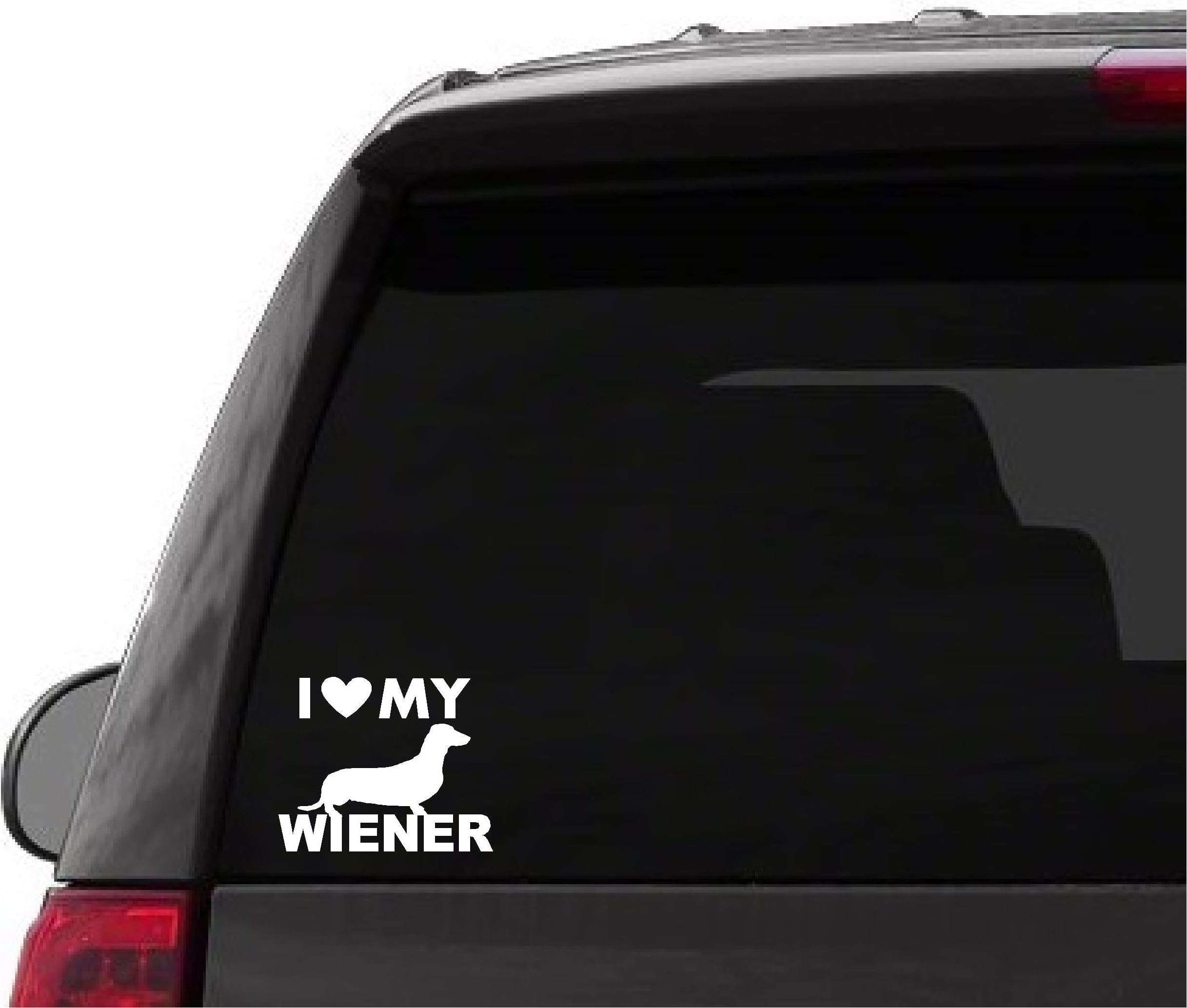 Amazon.com - Dachshund Wiener Dog Funny Vinyl Decal Sticker for Cars ...