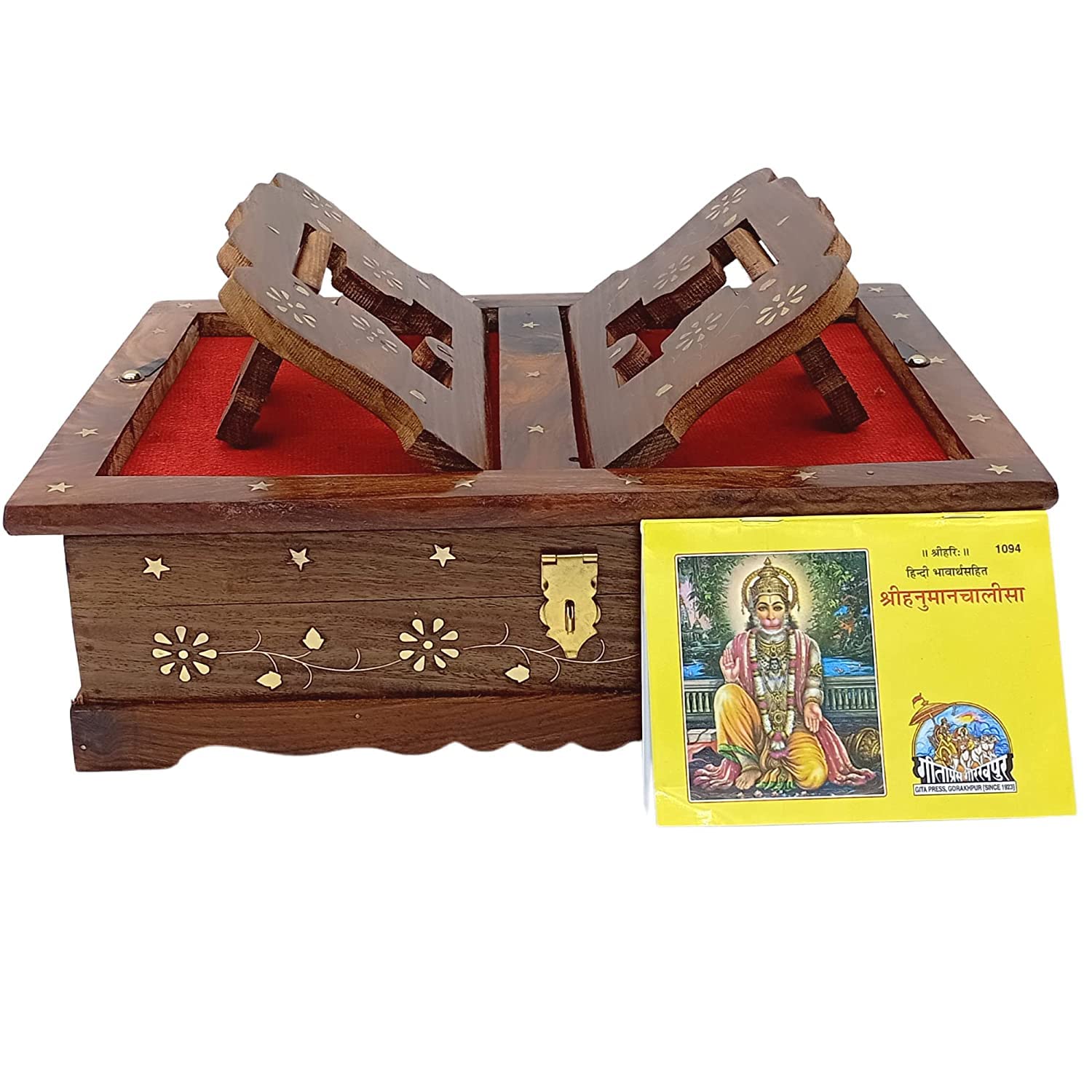 Shri Shri Handicraft Wooden Foldable Book Stand - Geeta, Ramayan ...