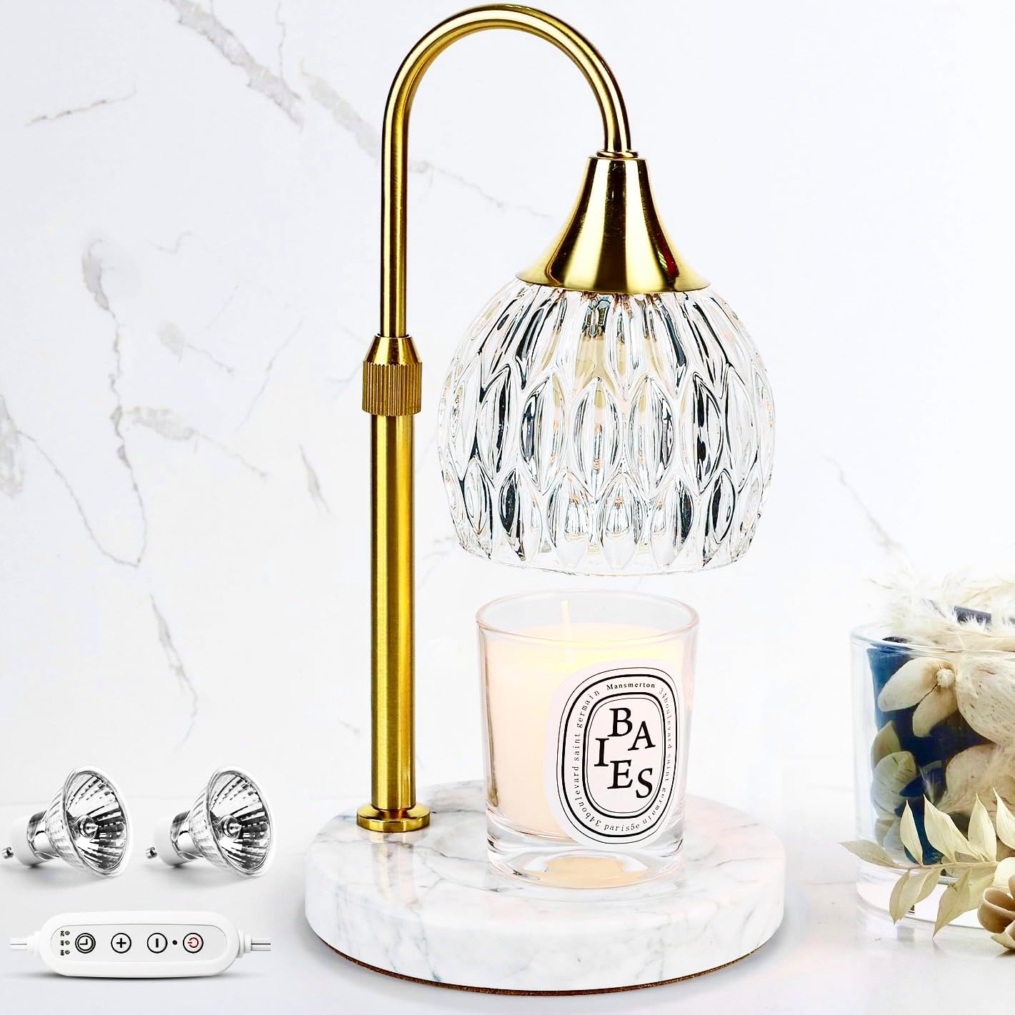 Amazon.com: Candle Warmer Lamp - Adjustable Electric Candle Warmer w ...