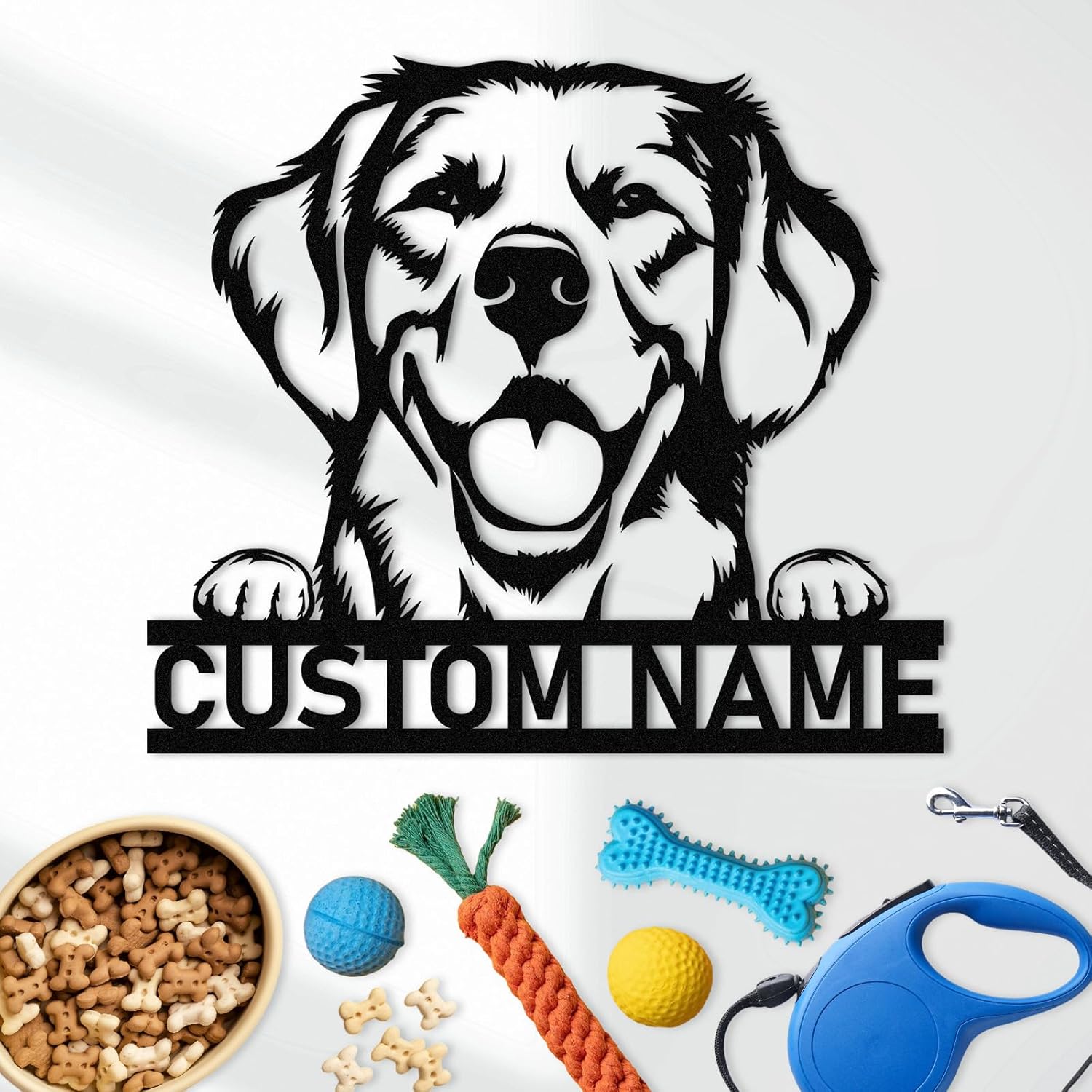 Amazon.com: Dyoart Custom Dog Metal Signs - Personalized Metal Dog ...