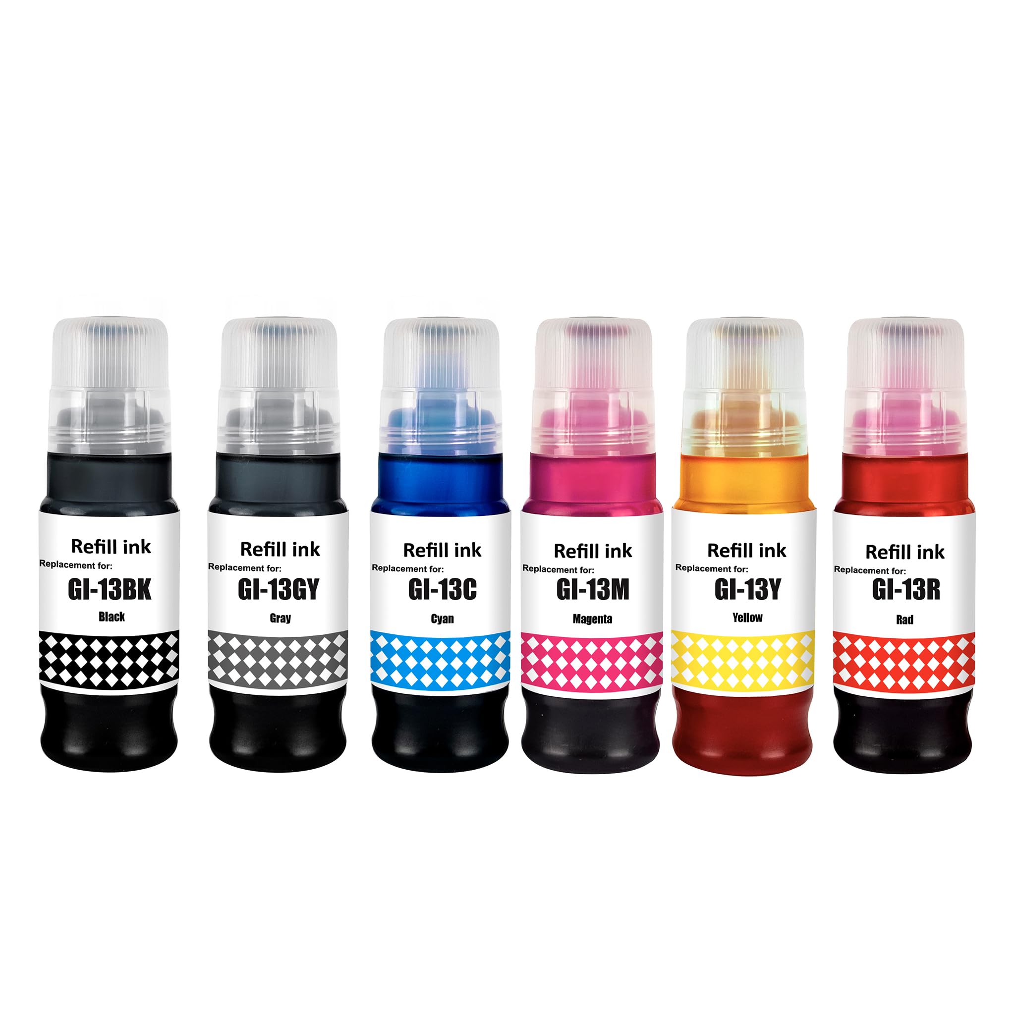 Refill Ink Kit 6 Tintas GI-13 Compatible con Pixma G510/G610 : Amazon ...