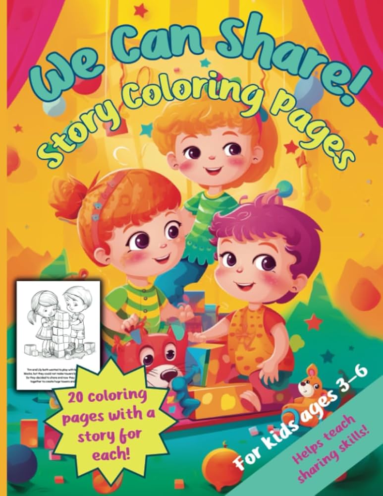 sharing coloring pages