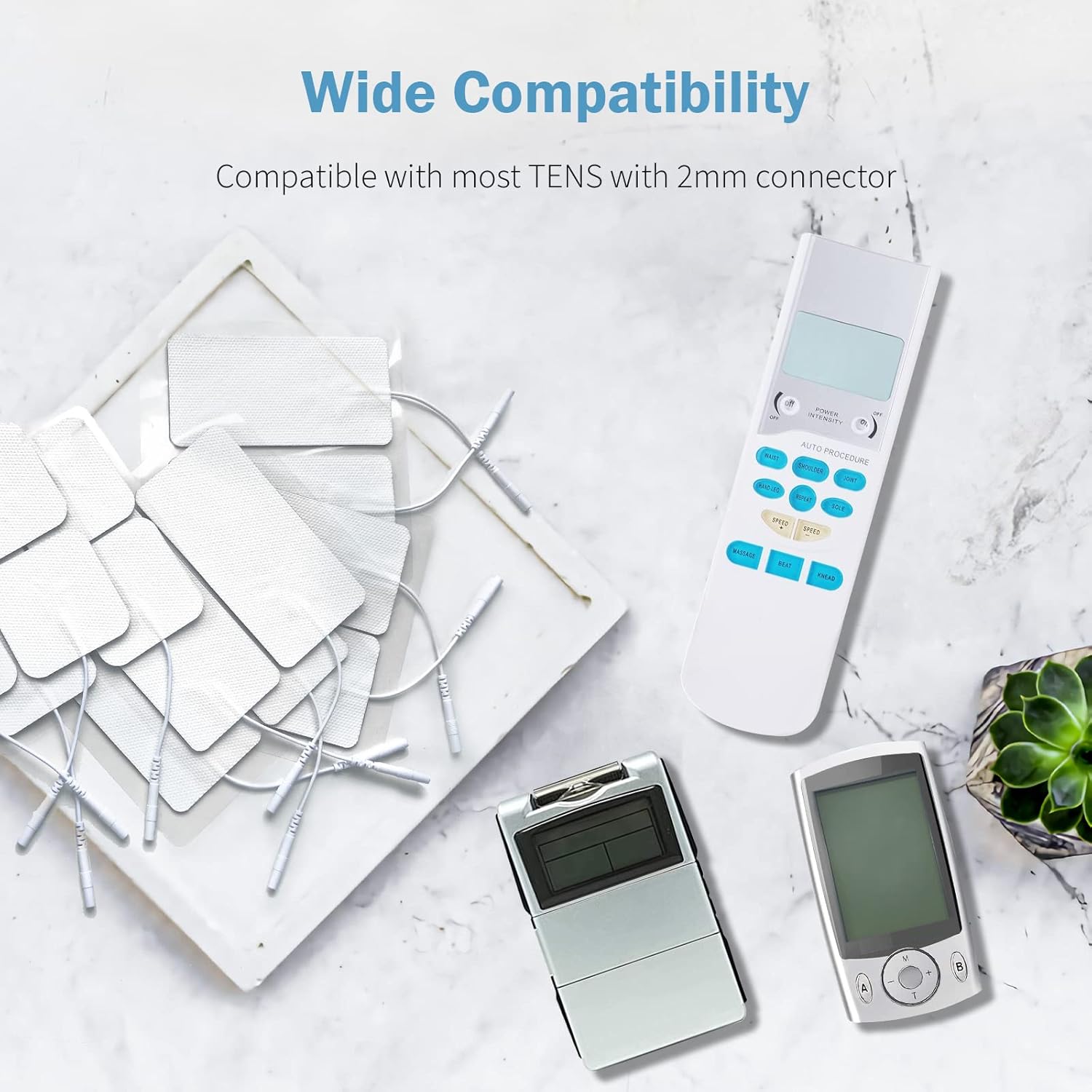 Buy 16Pcs Combo TENS Unit Replacement Pads, Upgraded Sticky Reusable ...