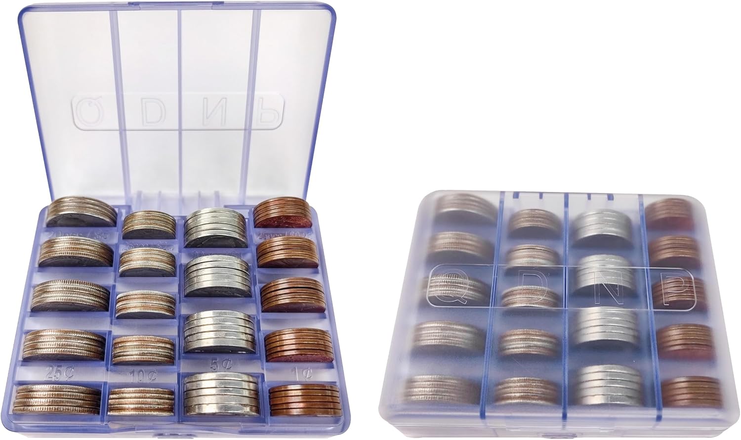 Amazon.com : Kortkoin 2pcs Mini Coin Holder for Car, Coin Counter Coin ...