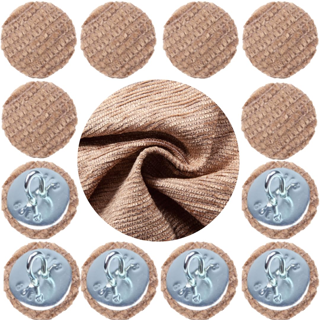 Covered Hoop Back Buttons Upholstery Chenille Fabric Button for ...