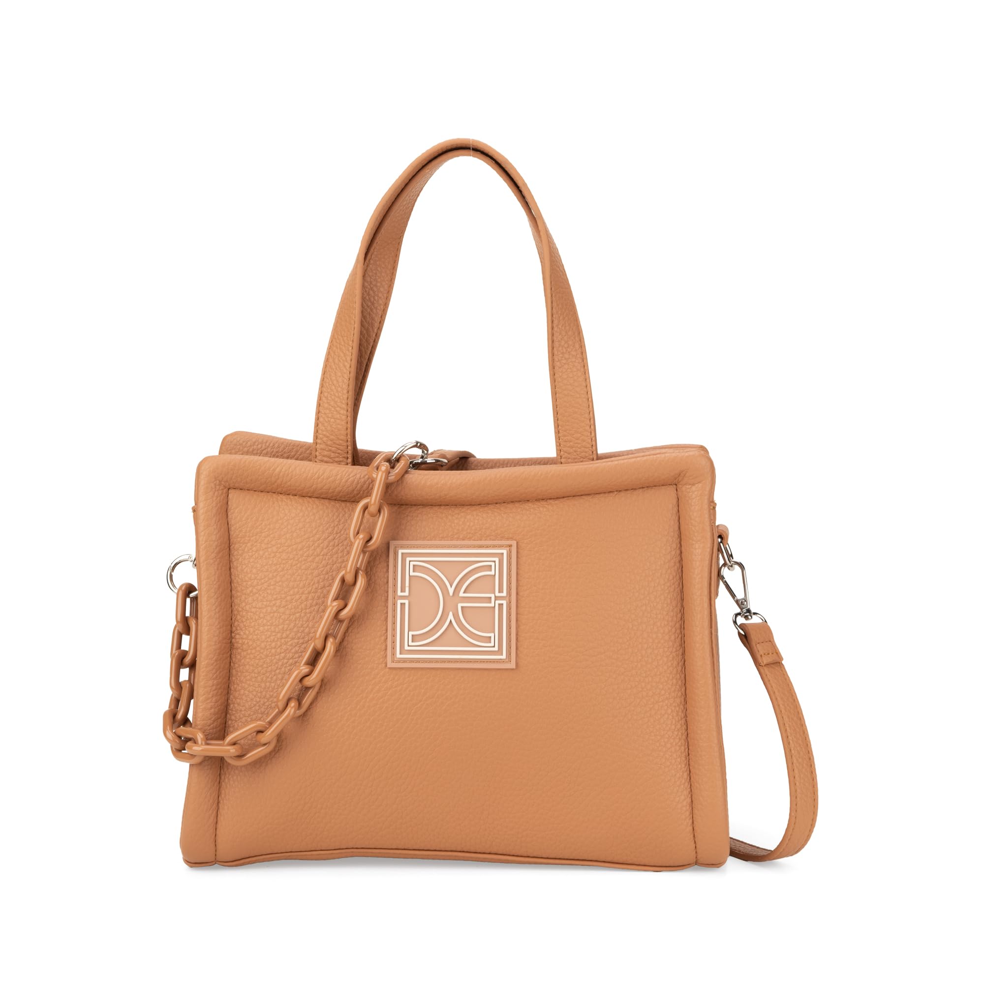Cloe - Bolsa Tote Atemporal Color Camel para Mujer : Amazon.com.mx ...