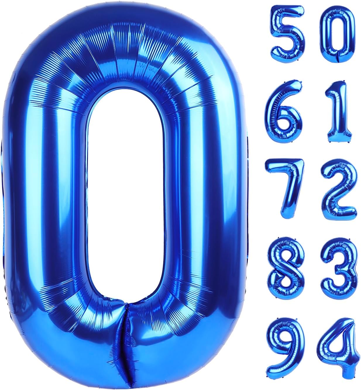 Amazon.com: 40 Inch Jumbo Blue Number 6 Balloon Giant Balloons Prom ...