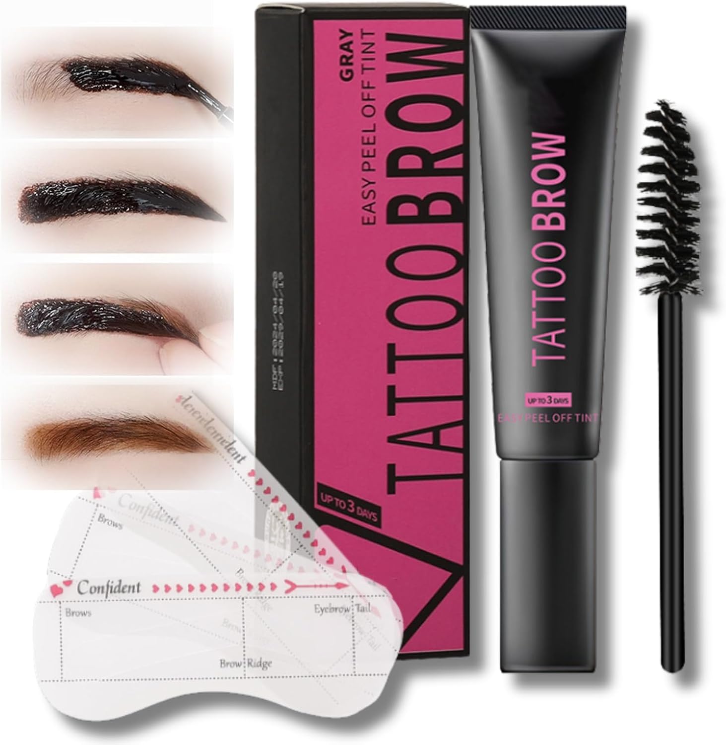 Peel Off Eyebrow Gel Eyebrow Tint Eyebrow Colours Light Brown With ...