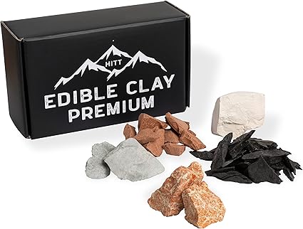 Amazon.com: HITT Premium Edible Clay for Eating – 5 Types of Natural ...