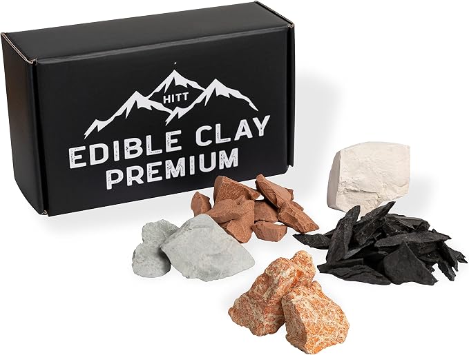 Amazon.com: HITT Premium Edible Clay for Eating – 5 Types of Natural ...