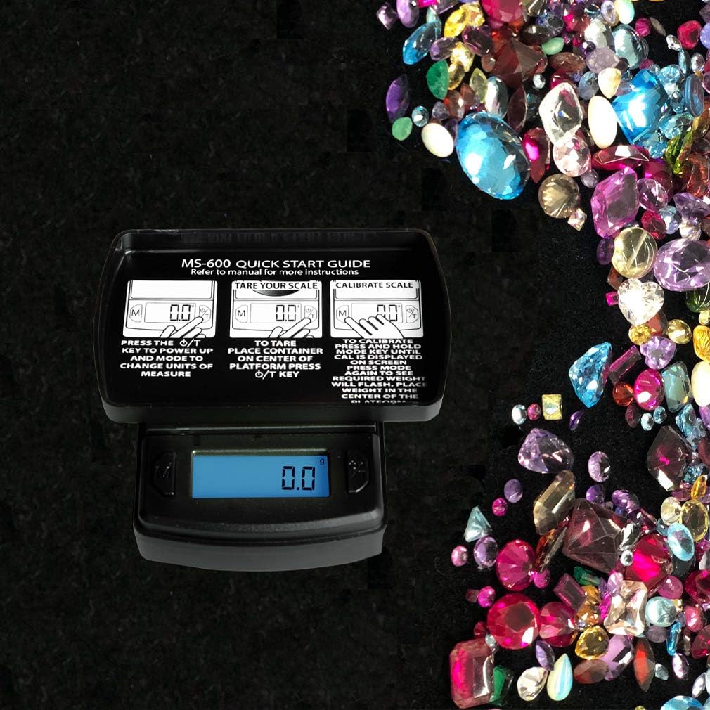 Fast Weigh MS-600 – Balanza digital de bolsillo 600 x 01 g color negro ...