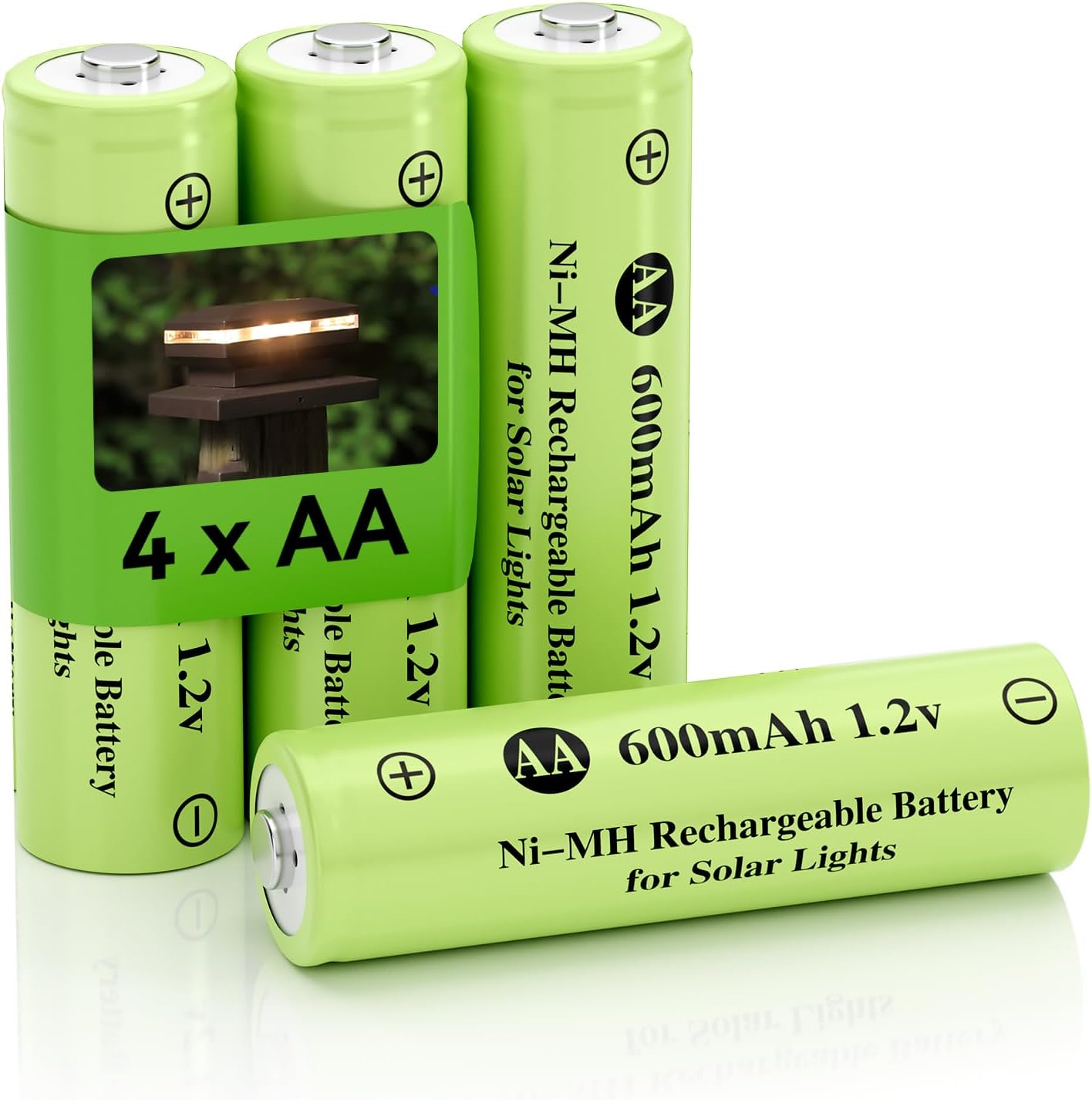 Amazon.com: Howardly Ni-MH AA 600mAh 1.2V Rechargeable Battery for ...