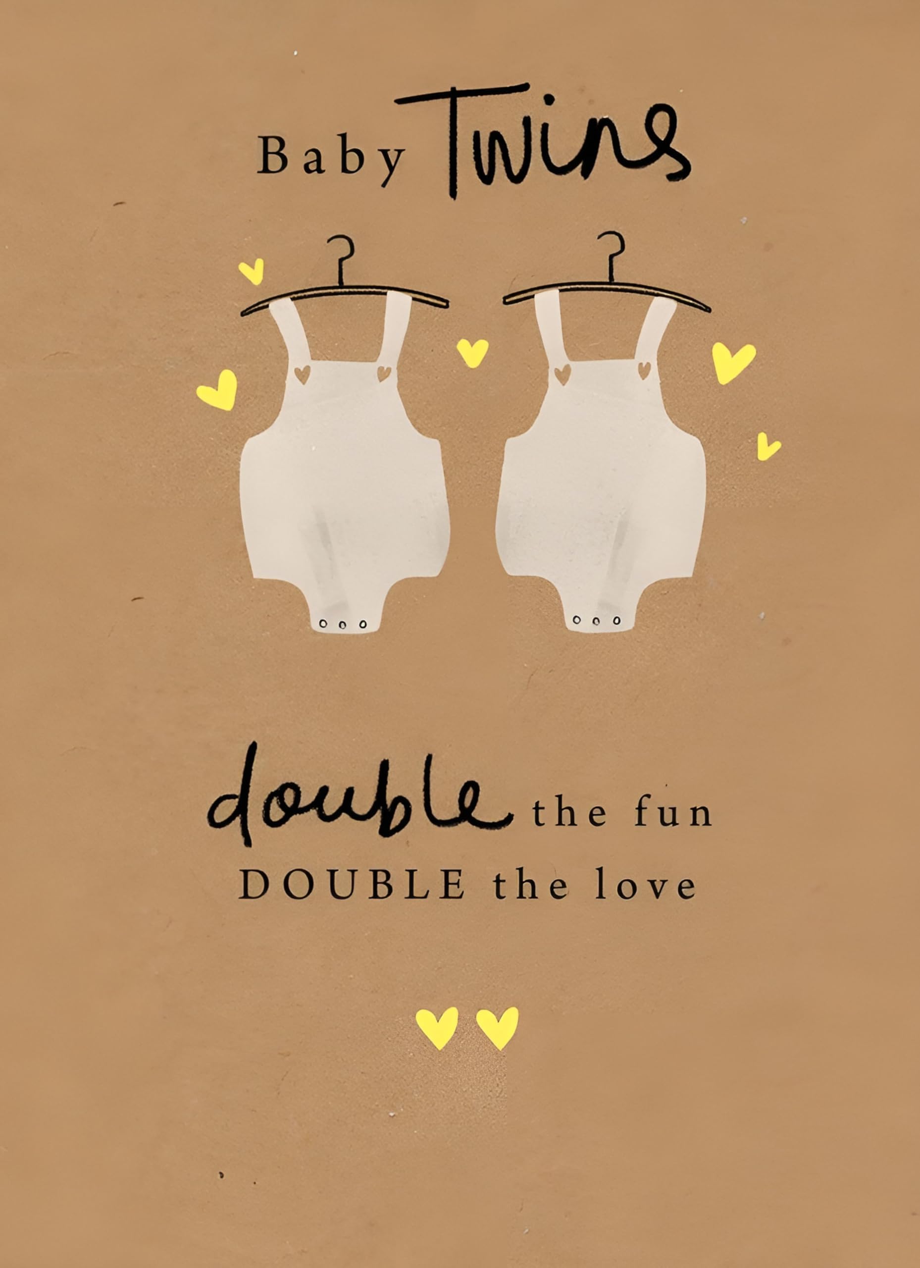 New Baby Twins Congratulations Card - Double the Fun, Double the Love ...