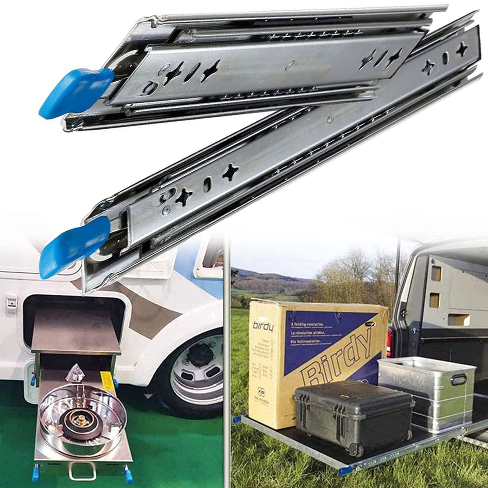 Buy Locking Drawer Slide, Heavy-Duty Drawer Slide Rail, 10-60 Inch Lock ...